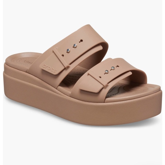 CROCS | Shoes | Crocs Brooklyn Wedge Slide Sandal | Poshmark